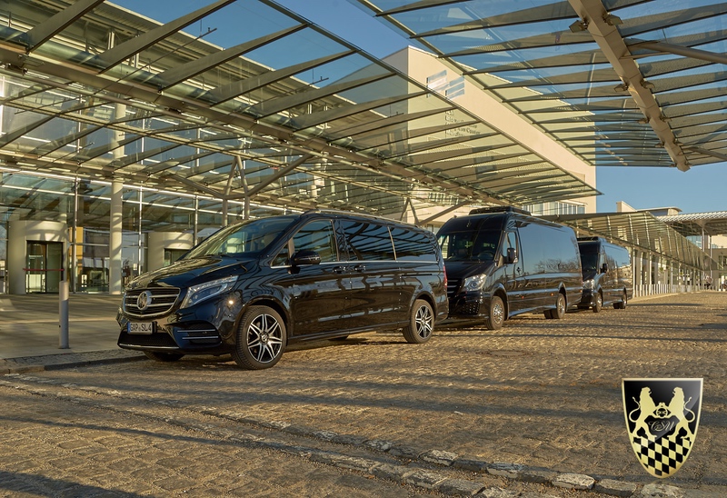Event shuttle service in Munich with minibuses, buses and VIP liners